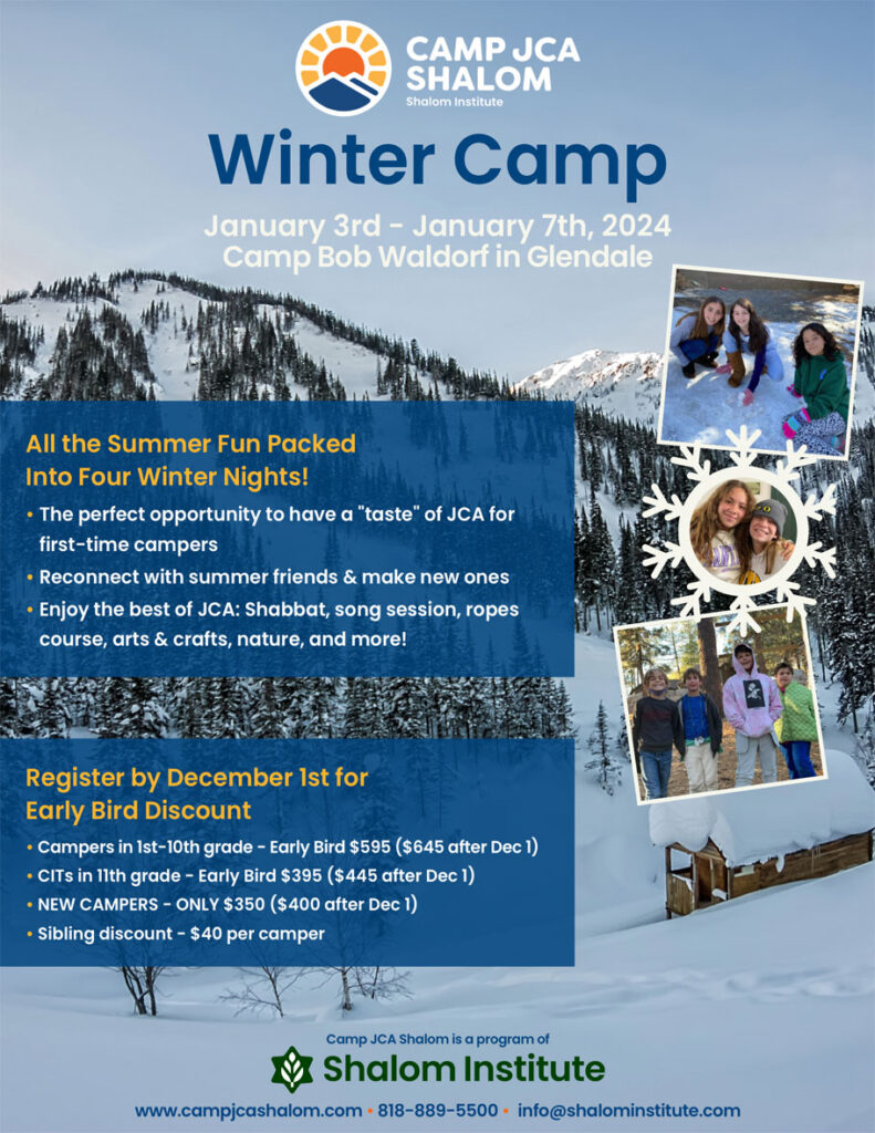 Camp JCA Shalom Winter Camp - Shalom Institute