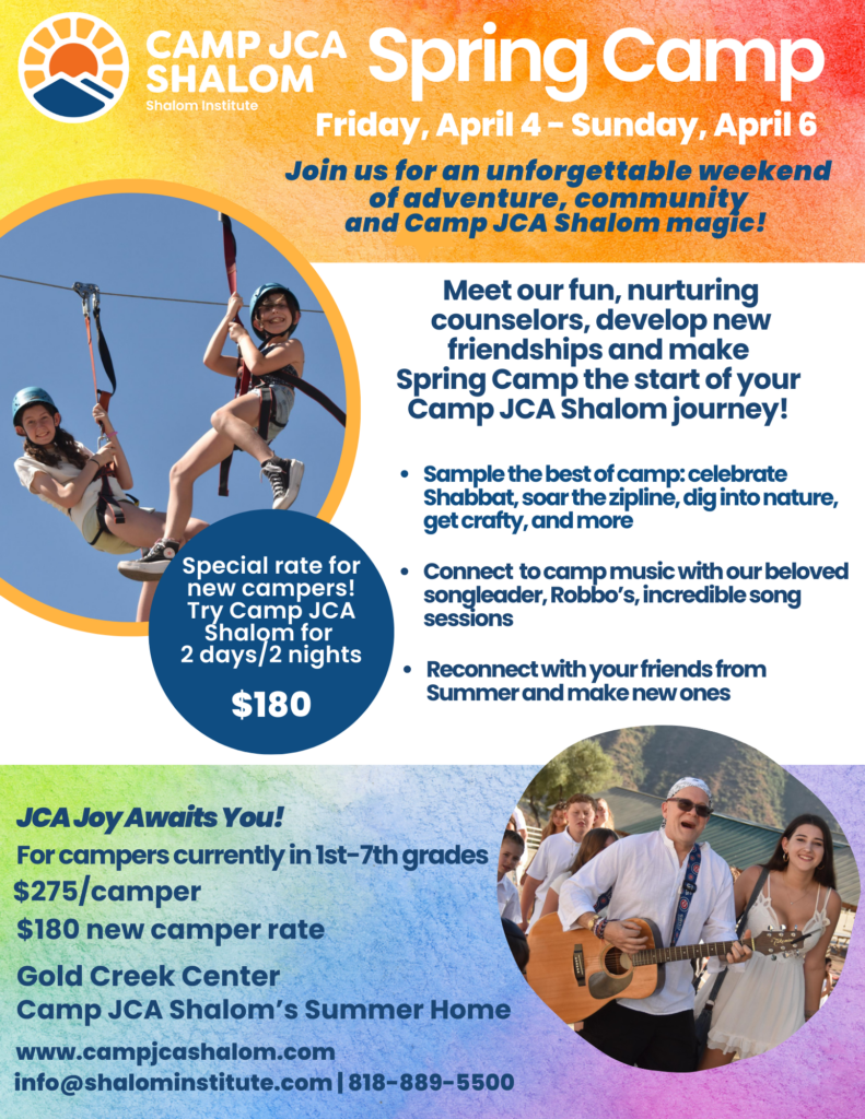 Camp JCA Shalom Spring Camp - Shalom Institute